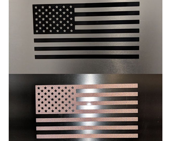 American Flag Reflective Vinyl Decal Sticker - Etsy