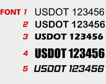 Semi Truck Numbers 2 Pack | Etsy