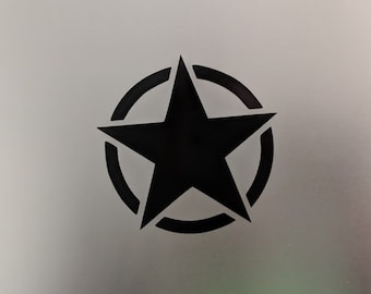 Army Star Decal | Etsy