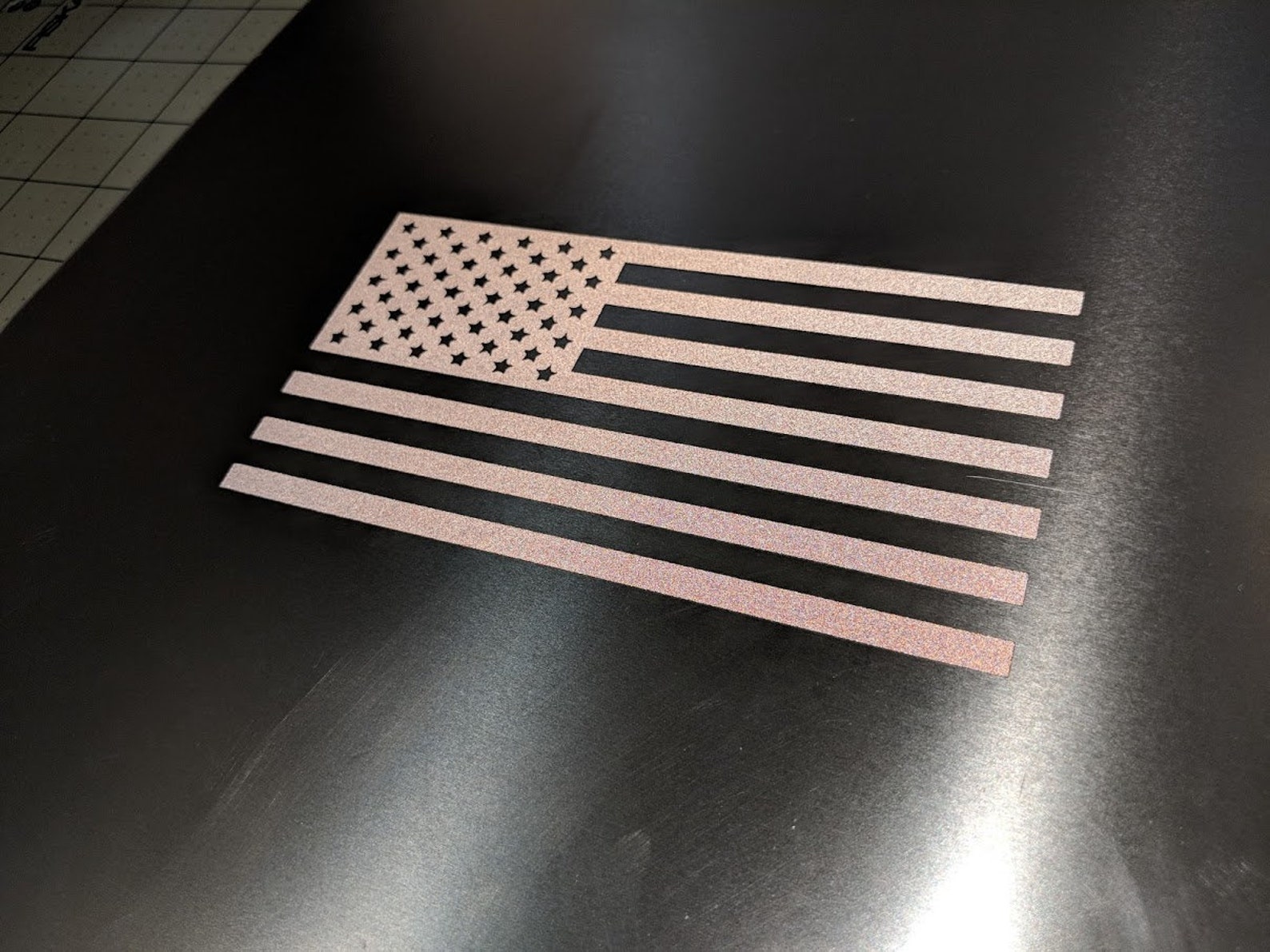 American Flag Reflective Vinyl Decal Sticker | Etsy