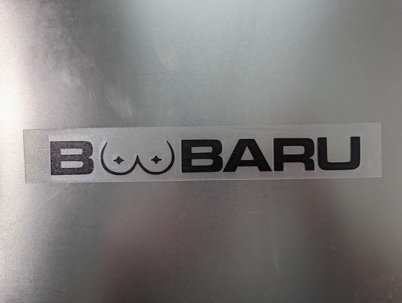 Boobaru Vinyl Decal Sticker - Etsy