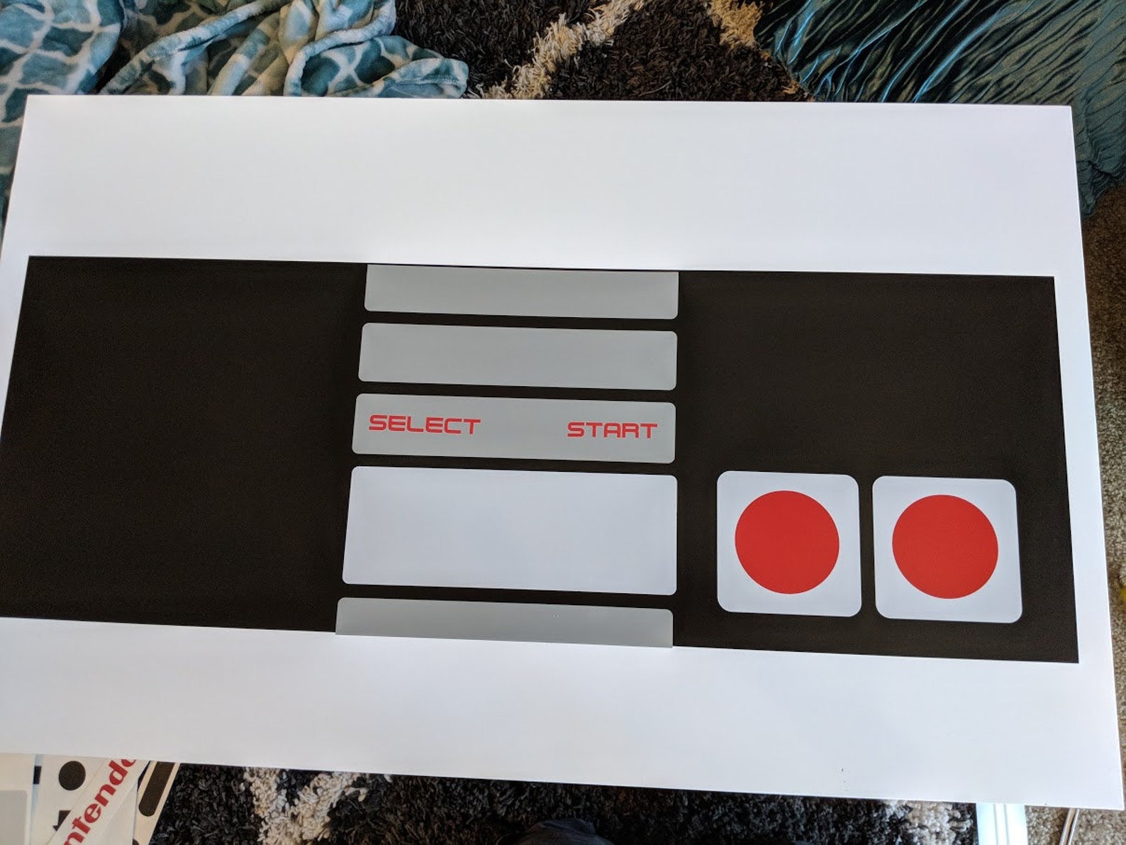 NES Controller Table or Wall Vinyl Decal Sticker Kit please Read ...