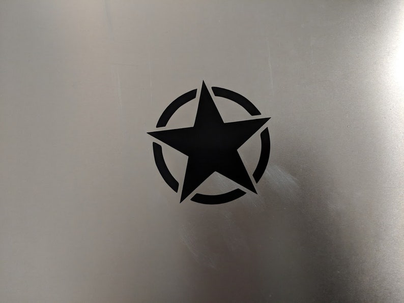 ARMY Style Star Vinyl Decal Sticker | Etsy