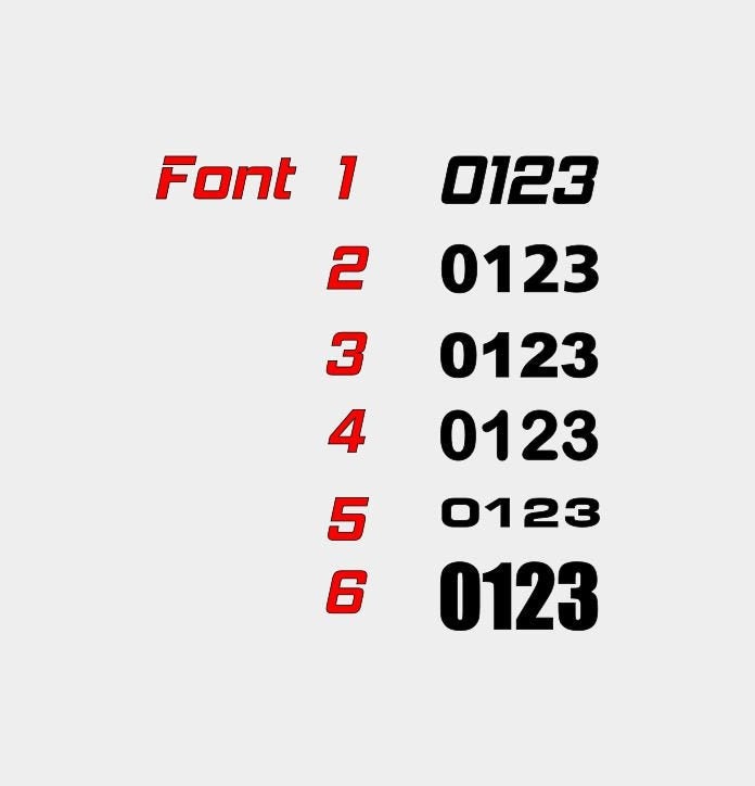 Semi Truck numbers 2 pack