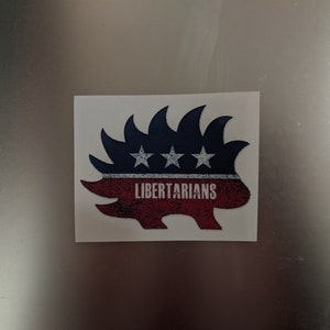 Libertarian Porcupine Vinyl Decal Sticker - Etsy