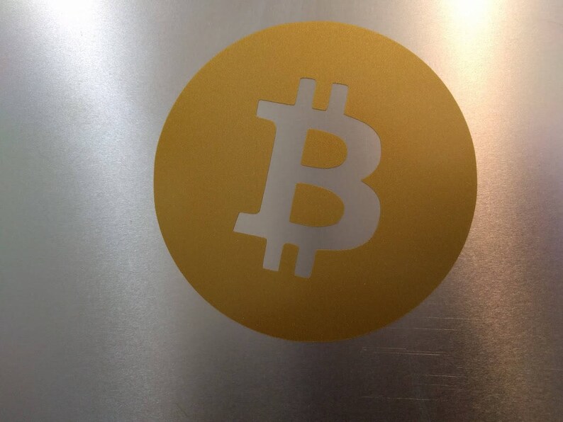 Bitcoin Round Logo Decal Sticker - Etsy