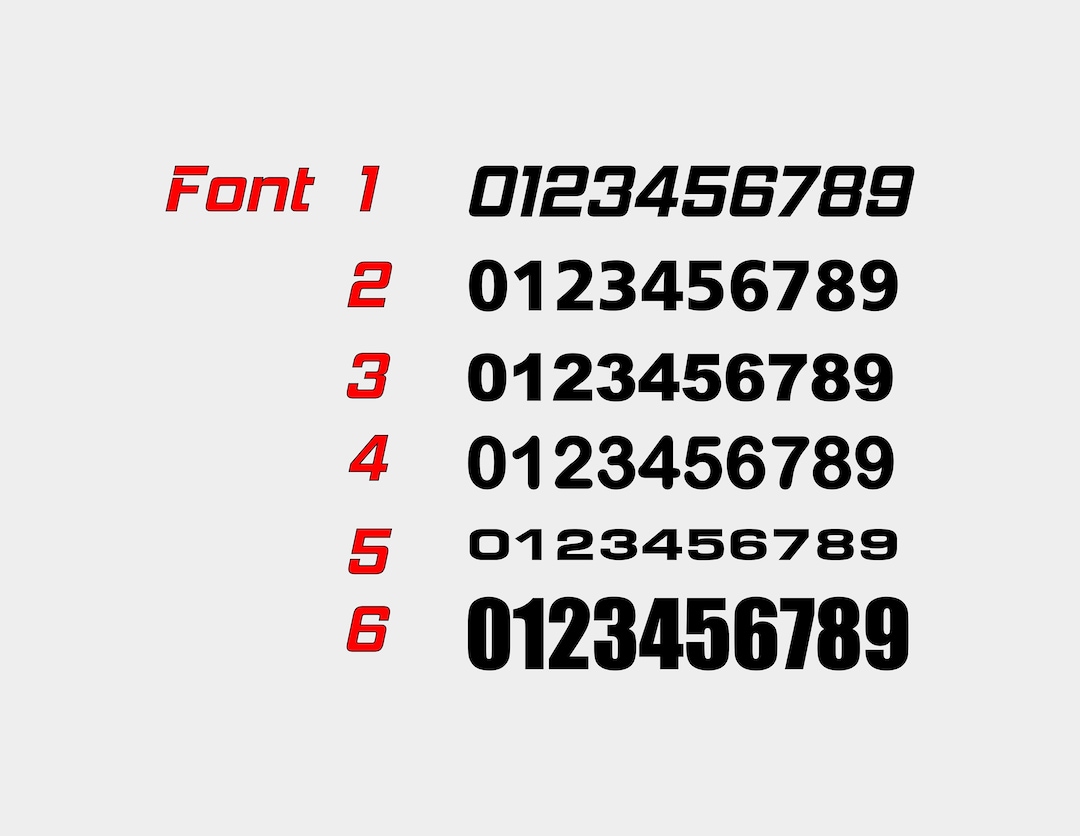Semi Truck Numbers 2 Pack - Etsy