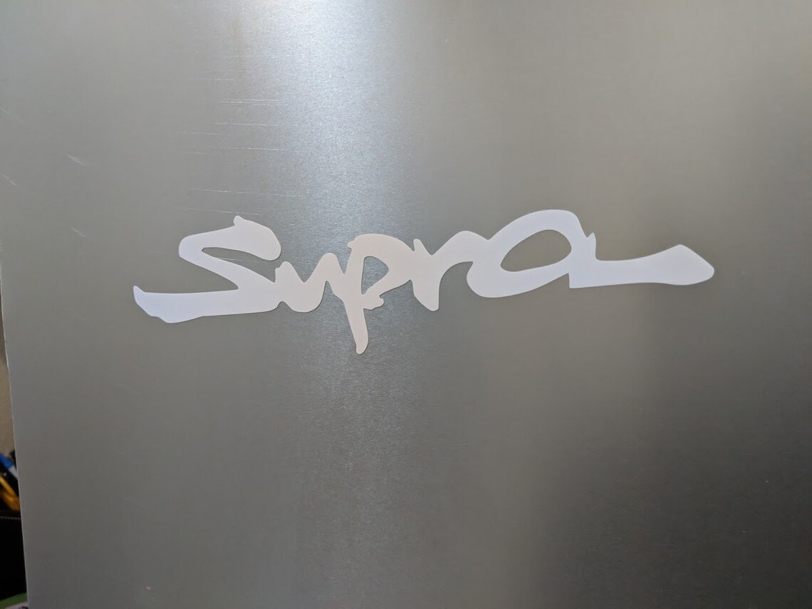 Supra Logo Text Vinyl Decal Sticker - Etsy