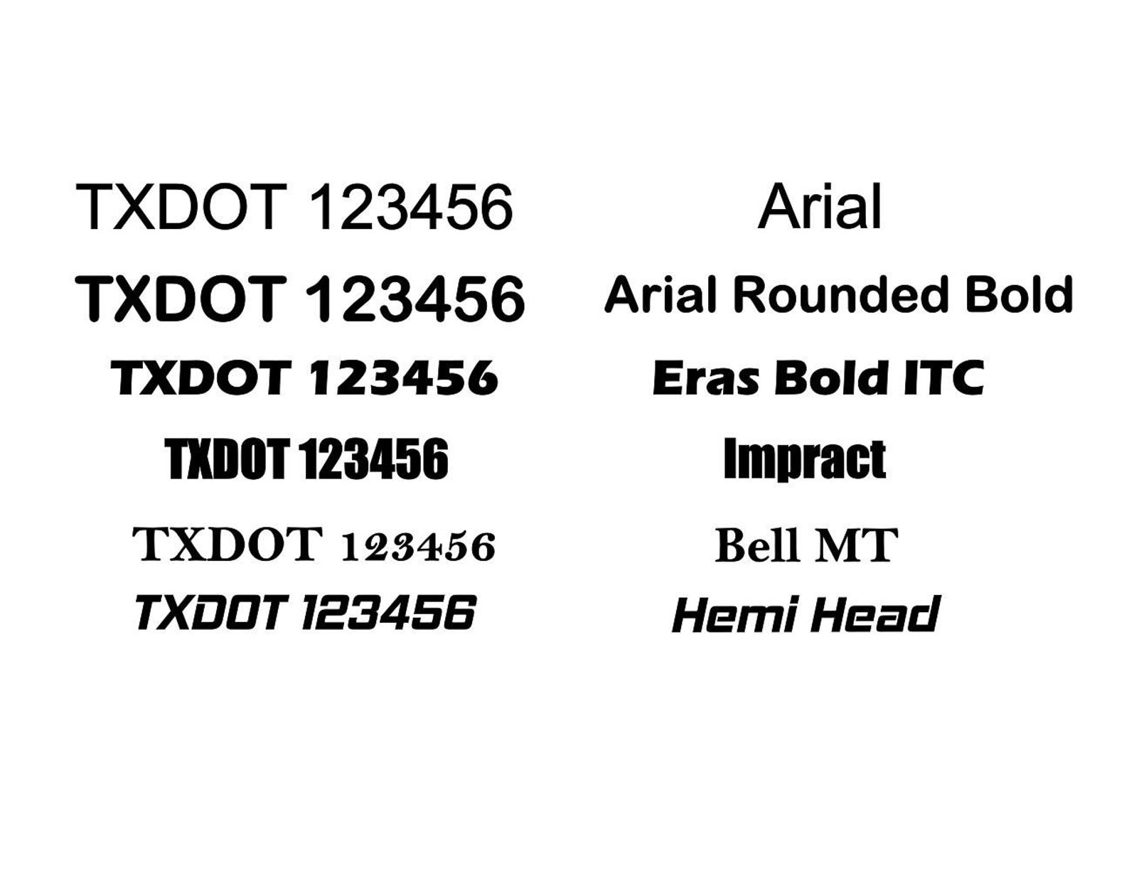TXDOT Vehicle Number Regulation Decal Sticker | Etsy