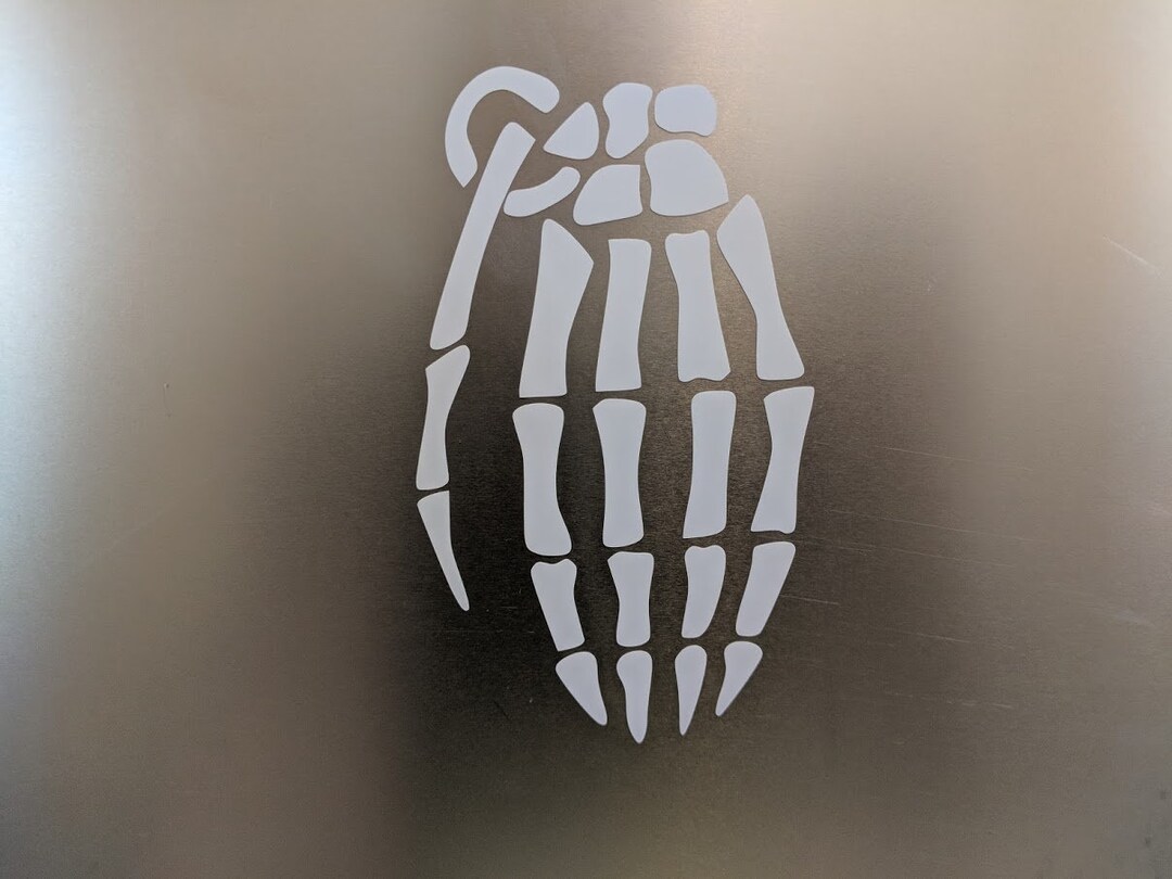 Skeleton Grenade Vinyl Decal Sticker - Etsy
