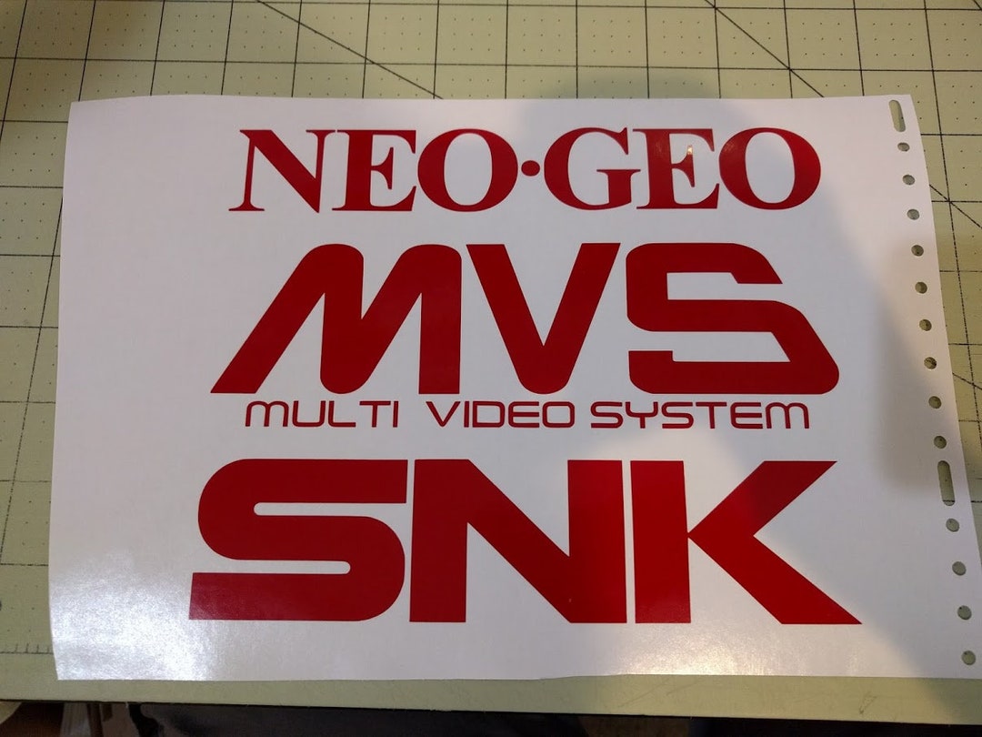 Arcade Style Vinyl Decals Neogeo MVS SNK Multi Pack * Read Description ...