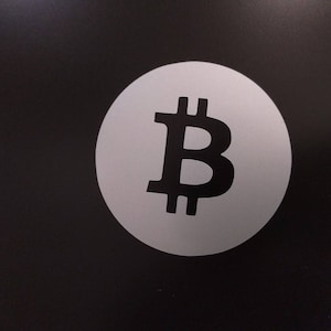 Bitcoin Round Logo Decal Sticker - Etsy