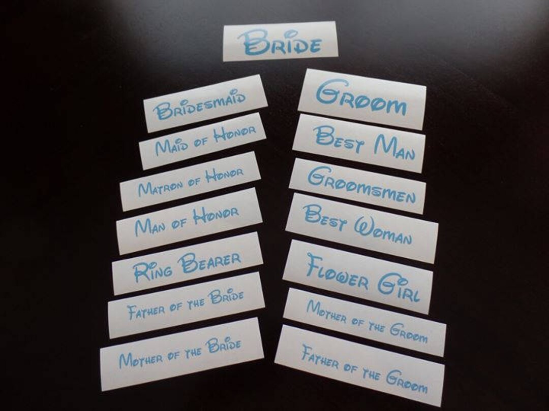 Disney Wedding Hanger Vinyl Decal ( Hanger Not Included ) - Etsy