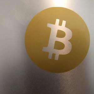 Bitcoin Round Logo Decal Sticker - Etsy