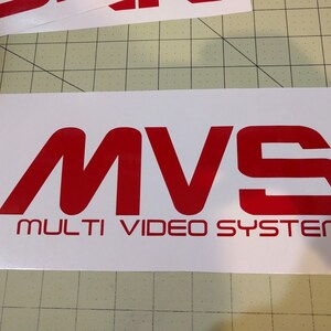 Arcade Style Vinyl Decals Neogeo MVS SNK Multi Pack * Read Description ...