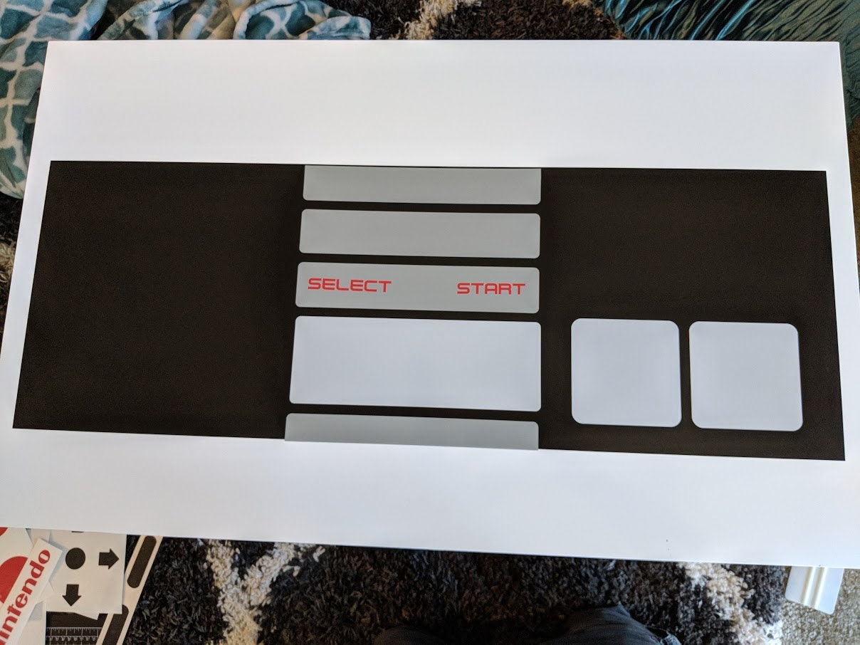 Custom order- NES Controller Table or wall Vinyl decal sticker kit ...