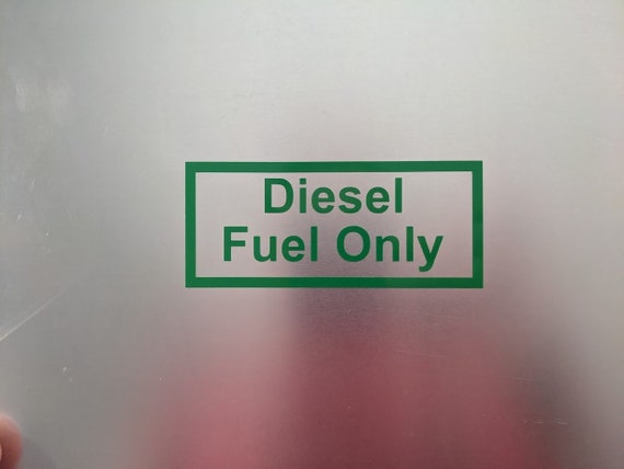 Diesel Fuel Only Vinyl Decal Sticker | Etsy