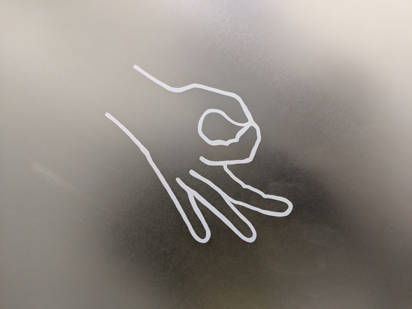 Circle Game Hand Finger Decal Sticker ... You Looked | Etsy