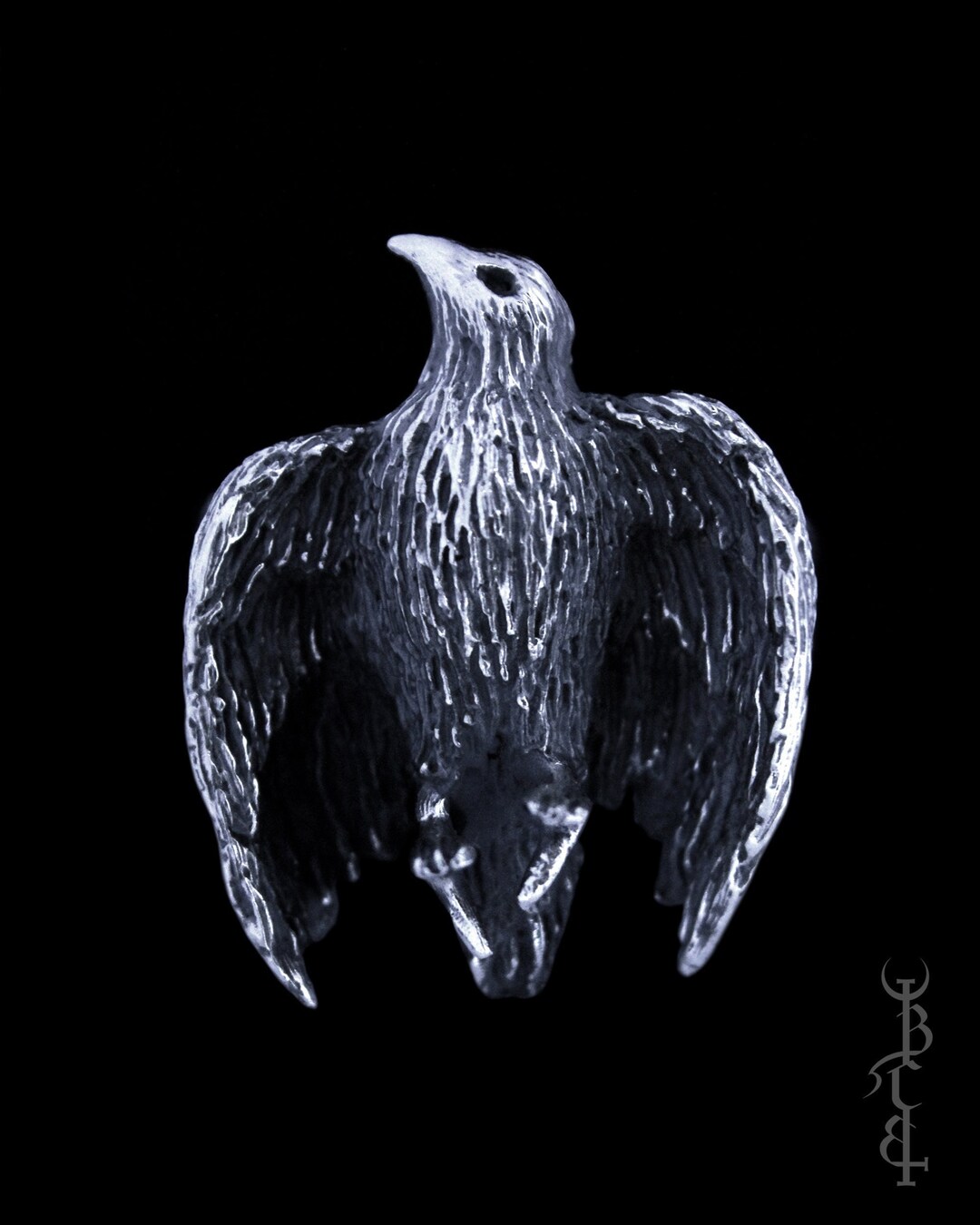 Dead Bird Ring 'goodnight Blackbird' Sterling Silver, Dark, Gothic ...