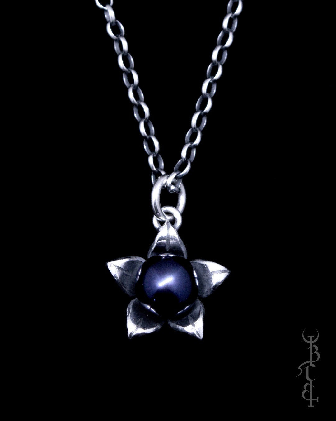 Black Pearl Necklace ‘belladonna' Nightshade, Poisonous Plants, Witchy ...