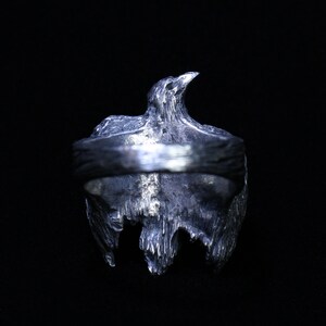 Dead Bird Ring goodnight Blackbird' Sterling Silver | Etsy