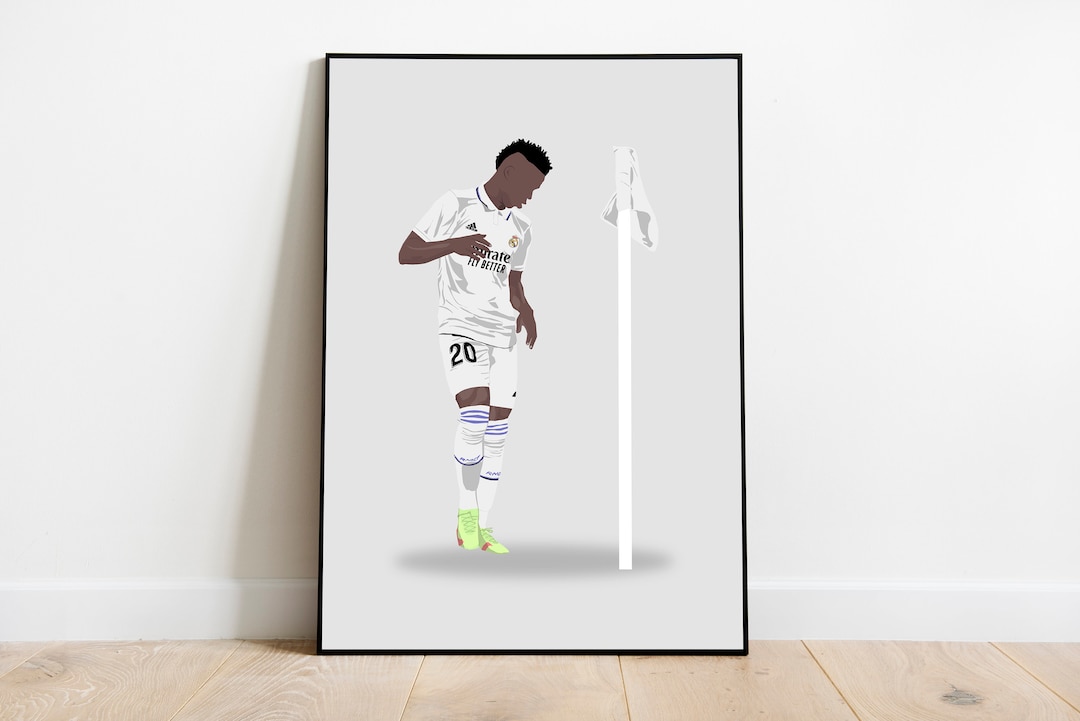 Vinicius JR., Real Madrid, Digital Instant Download Print, Football ...