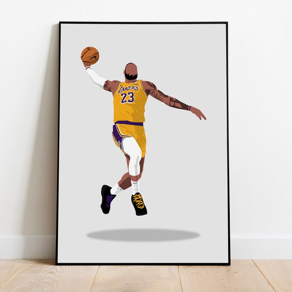 Lebron James Vector - Etsy