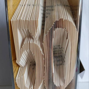 50th Wedding Anniversary Book Fold 50th Wedding Gift Golden - Etsy