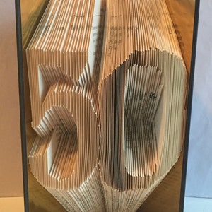 50th Wedding Anniversary Book Fold 50th Wedding Gift Golden - Etsy