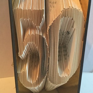 50th Wedding Anniversary Book Fold 50th Wedding Gift Golden - Etsy