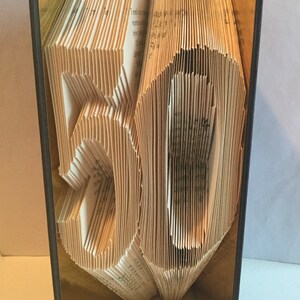 50th Wedding Anniversary Book Fold 50th Wedding Gift Golden - Etsy