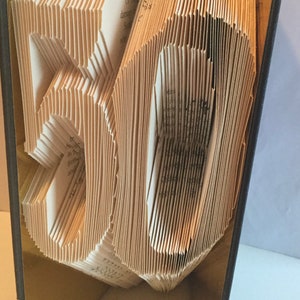 50th Wedding Anniversary Book Fold 50th Wedding Gift Golden - Etsy