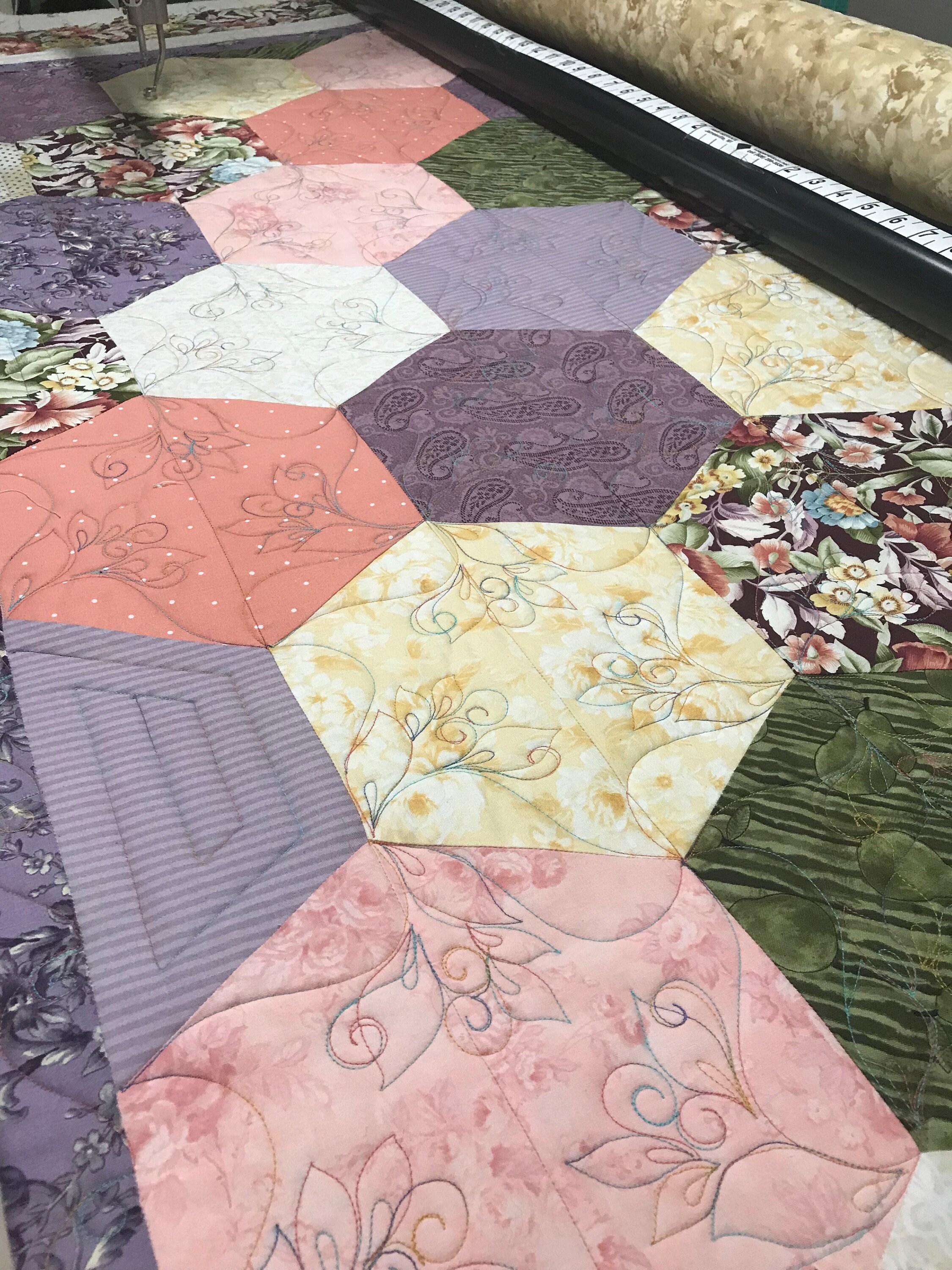 Machine Quilting Stencils Mix and Match Set 6 Sizes - Background Edge ...