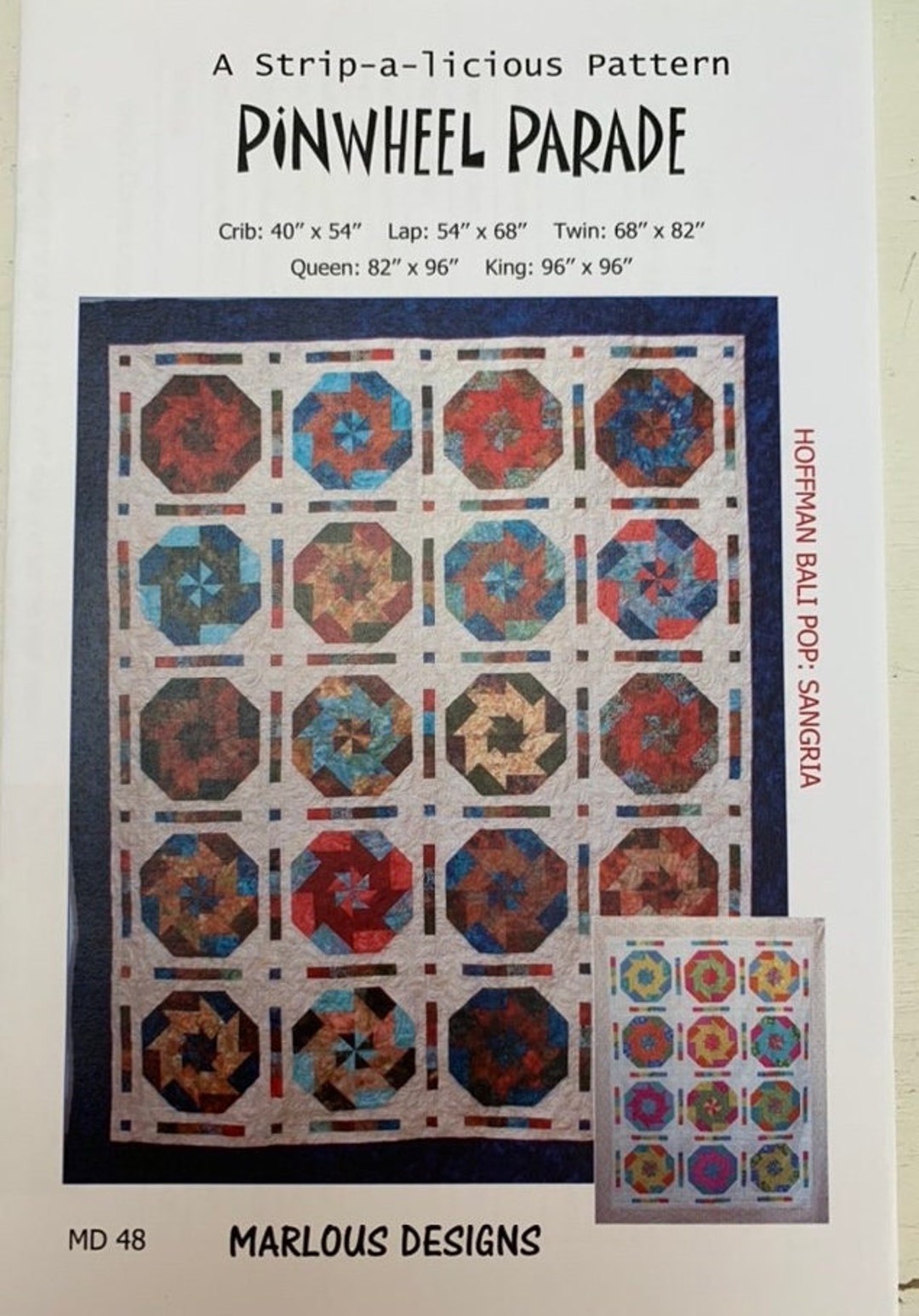 Pinwheel Parade Quilt Pattern by Strip-a-licious Easy Quick Star Design ...