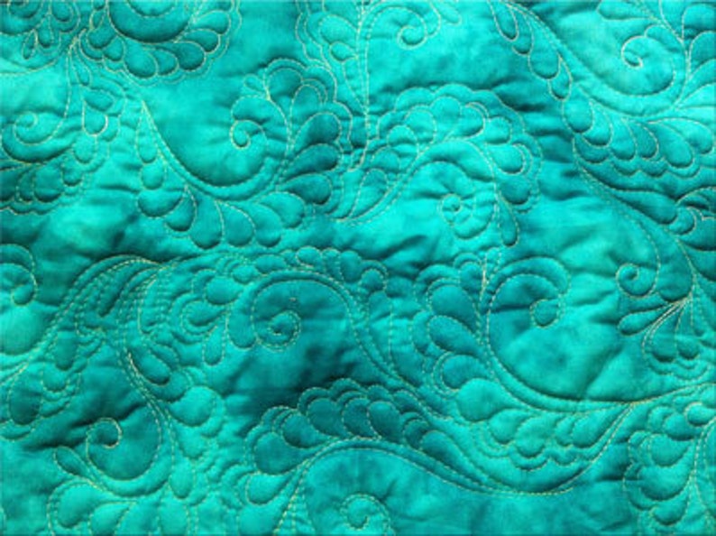 Learn Free Motion Machine Quilting Feather Patterns Video DVD Tutorial ...