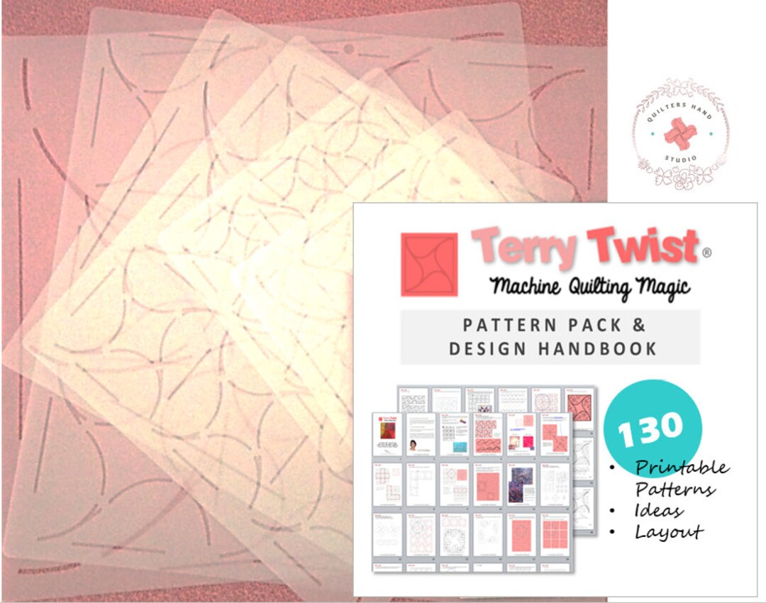 Machine Quilting Stencils Mix and Match Set 6 Sizes - Background Edge ...