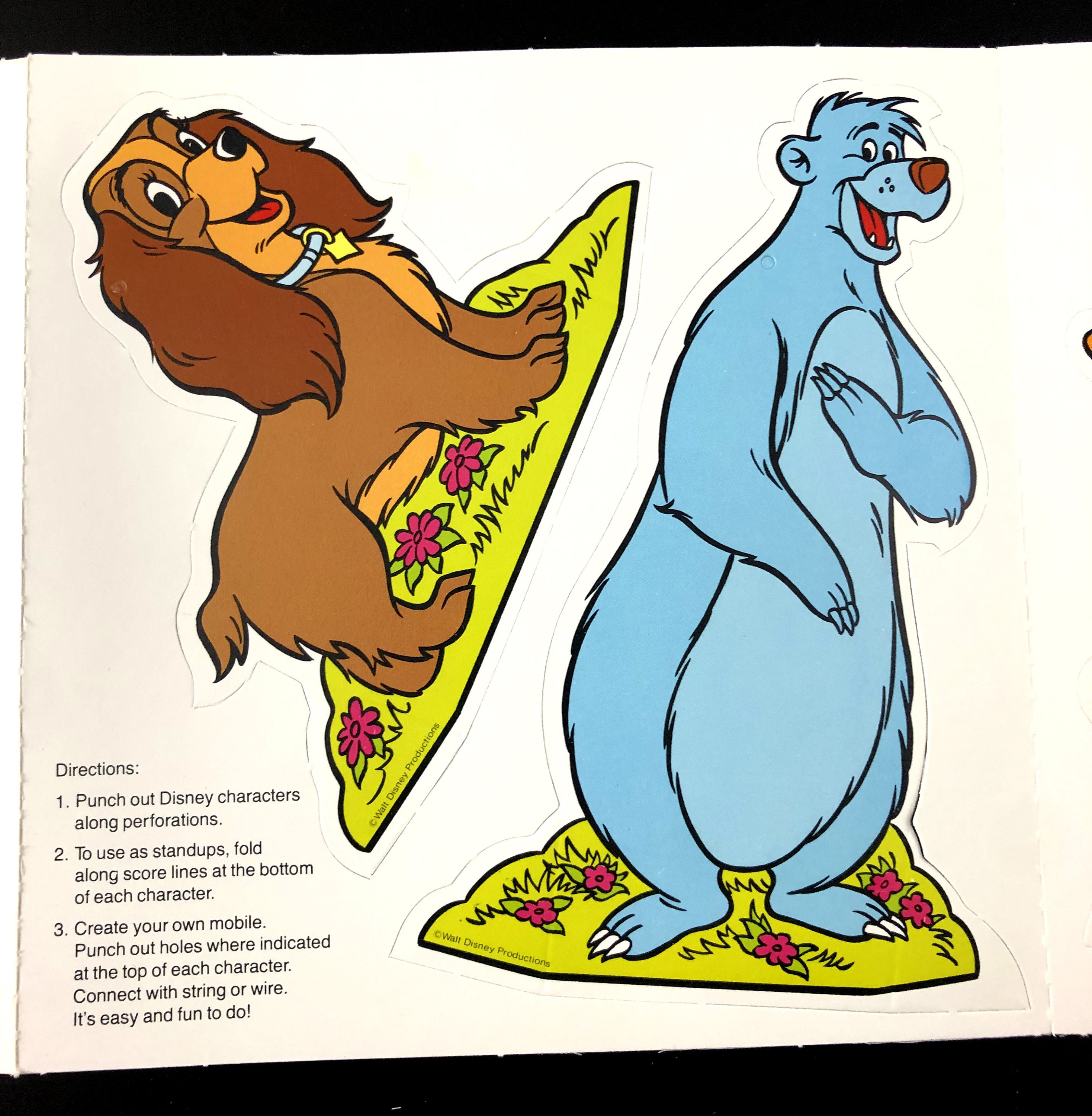 Vintage Disney Character Punch Outs - Etsy