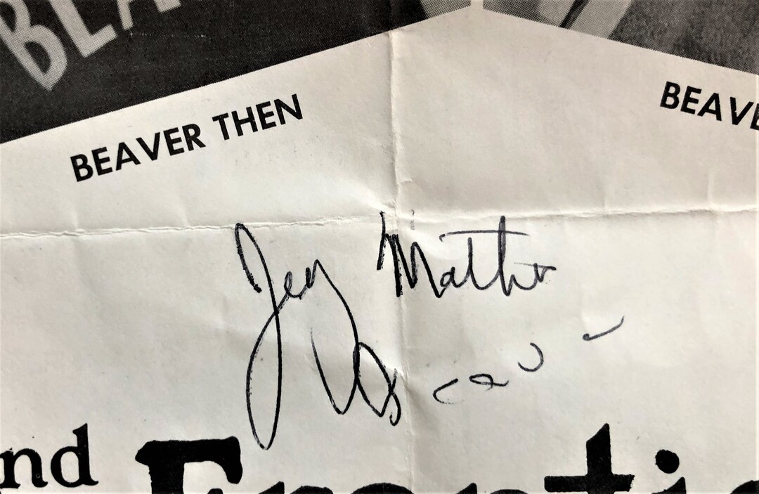 1960s Jerry Mathers Autograph and Frontier Land Flyer - Etsy