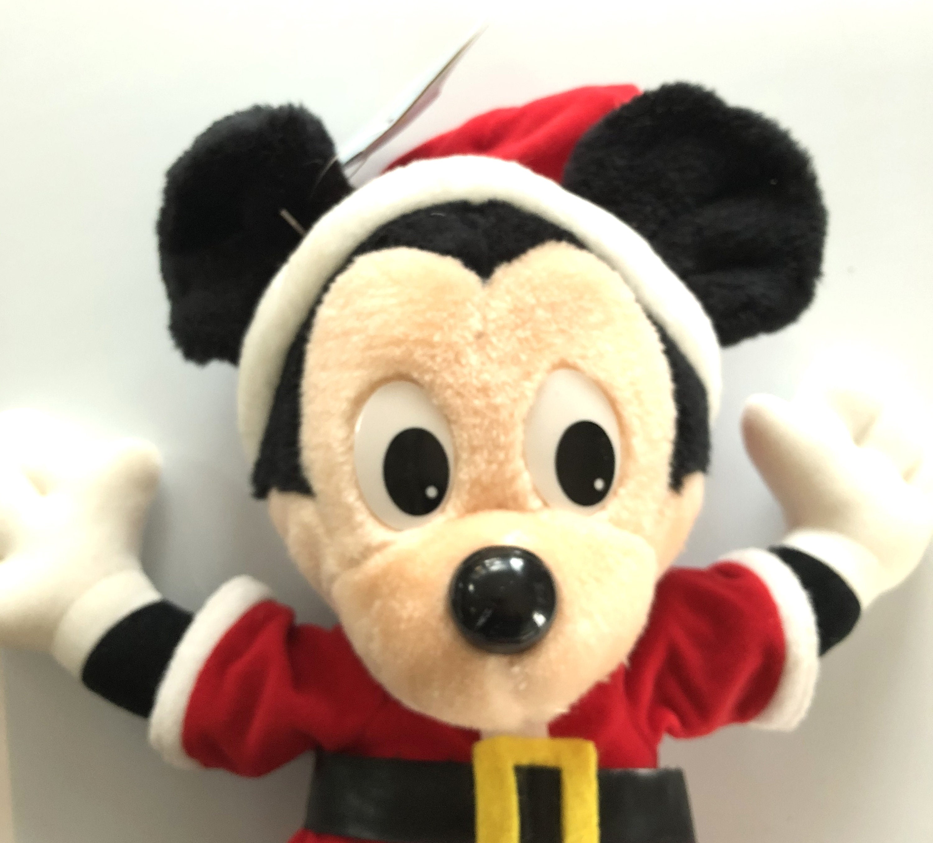 1988 Playskool Christmas Mickey Mouse Plush - Etsy