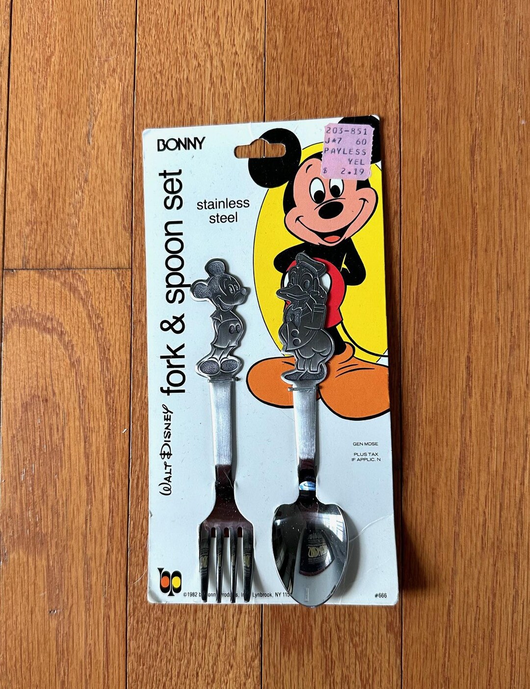 1983 Walt Disney Fork and Spoon Set on the Original Card - Etsy