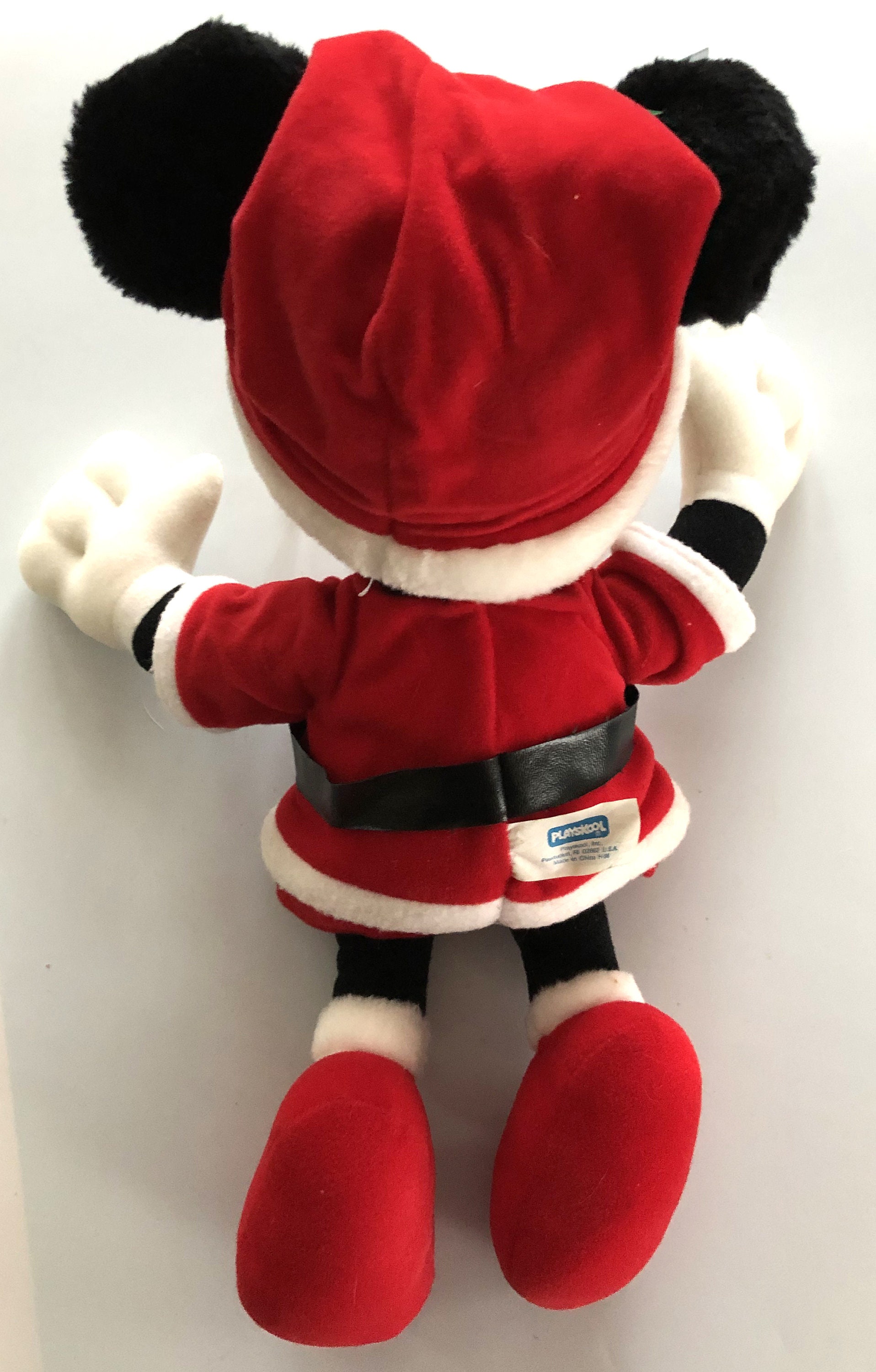 1988 Playskool Christmas Mickey Mouse Plush - Etsy