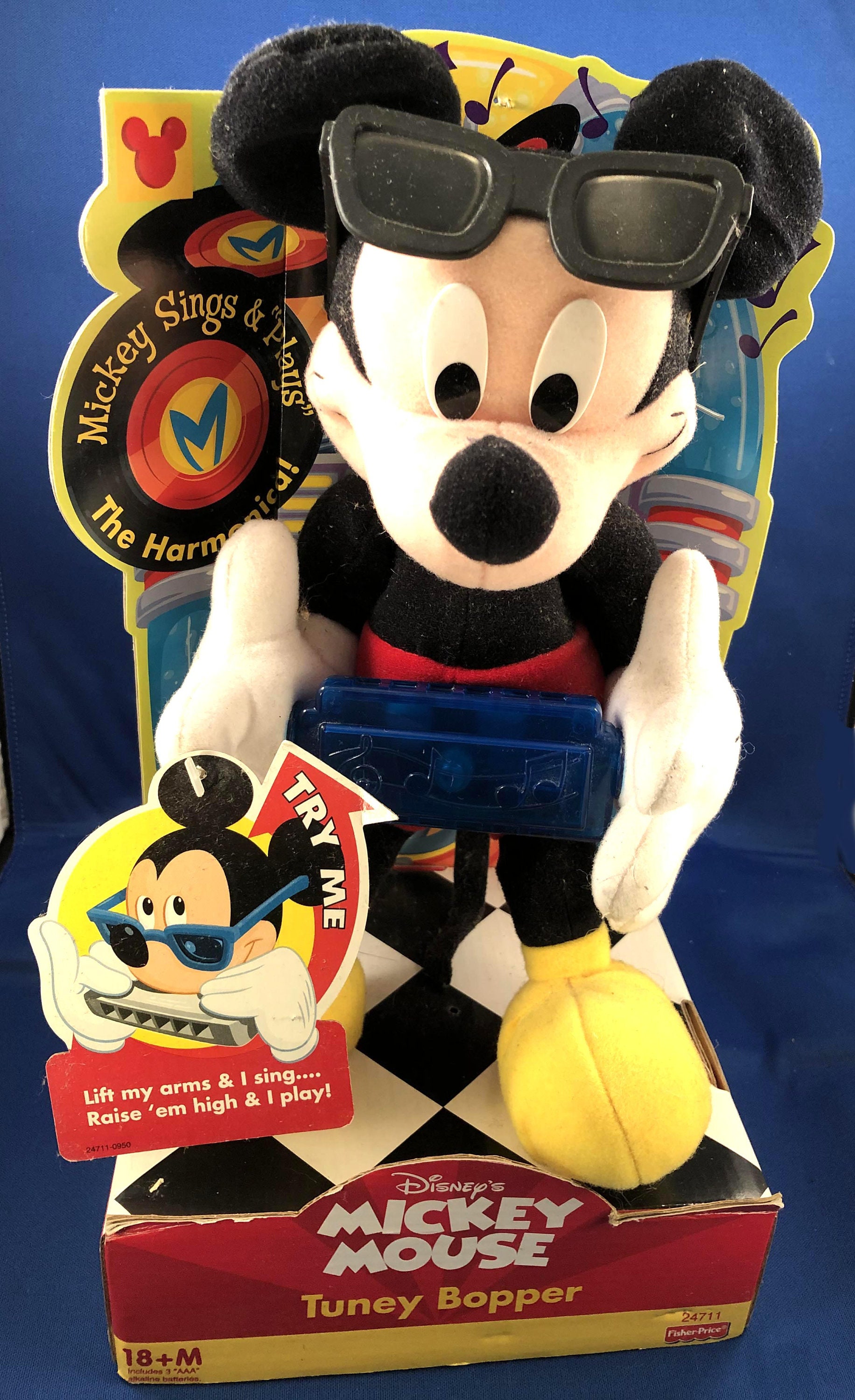 1999 Mickey Mouse Tuney Bopper Doll - Etsy