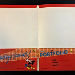 1980s Mickey & Friends Portfolio - Etsy