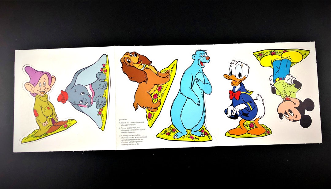 Vintage Disney Character Punch Outs - Etsy