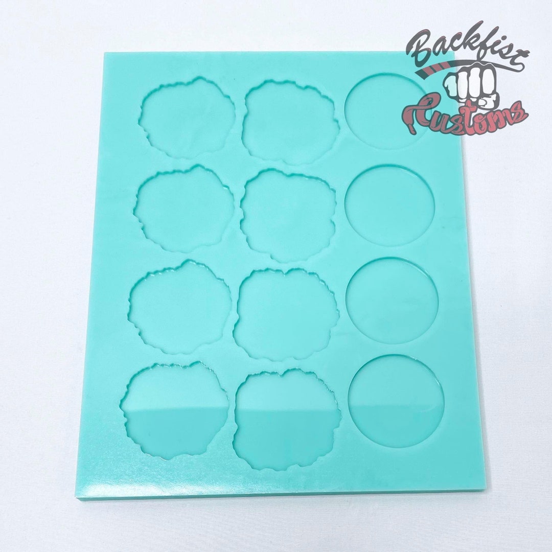 CUSTOM Multi Geode and Round PHONE GRIP Mold to Make 12 Grips at a Time ...