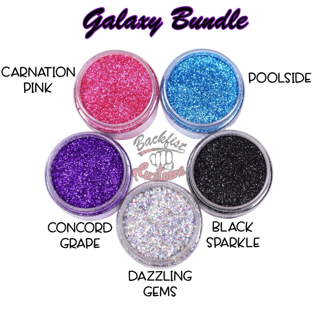 Galaxy Glitter Bundle 5 1oz Glitters - Etsy