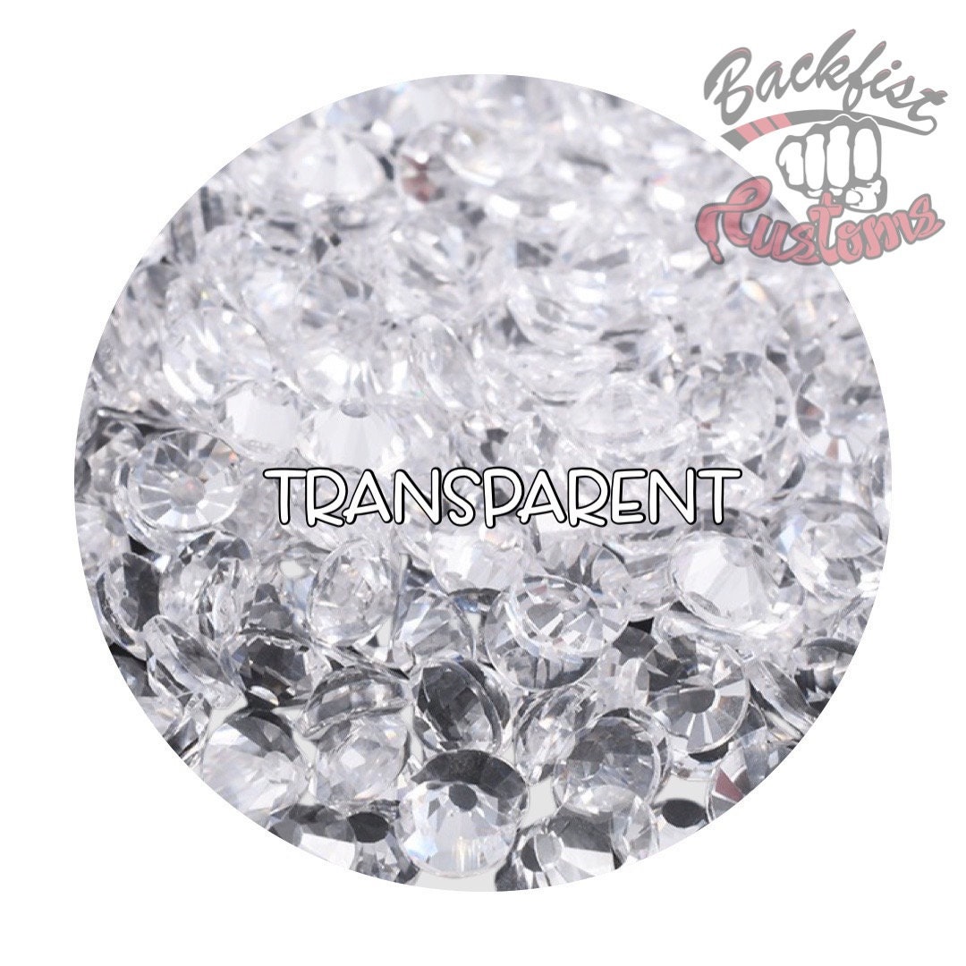 Glass Rhinestones || Transparent || Flat Back Non-hotfix - Etsy