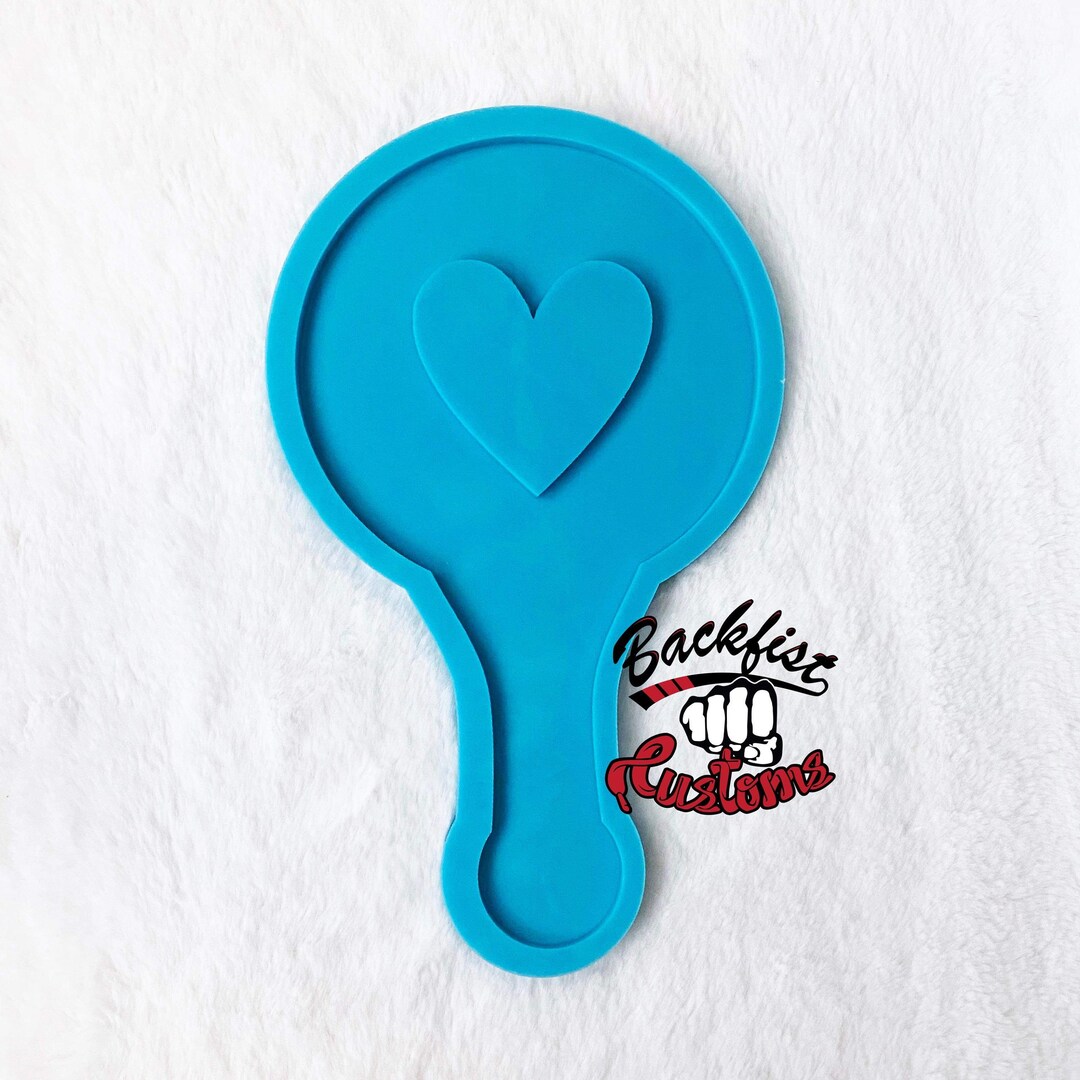 CUSTOM Round VALENTINE PADDLE With Hearts Mold 10in X 5.75in - Etsy