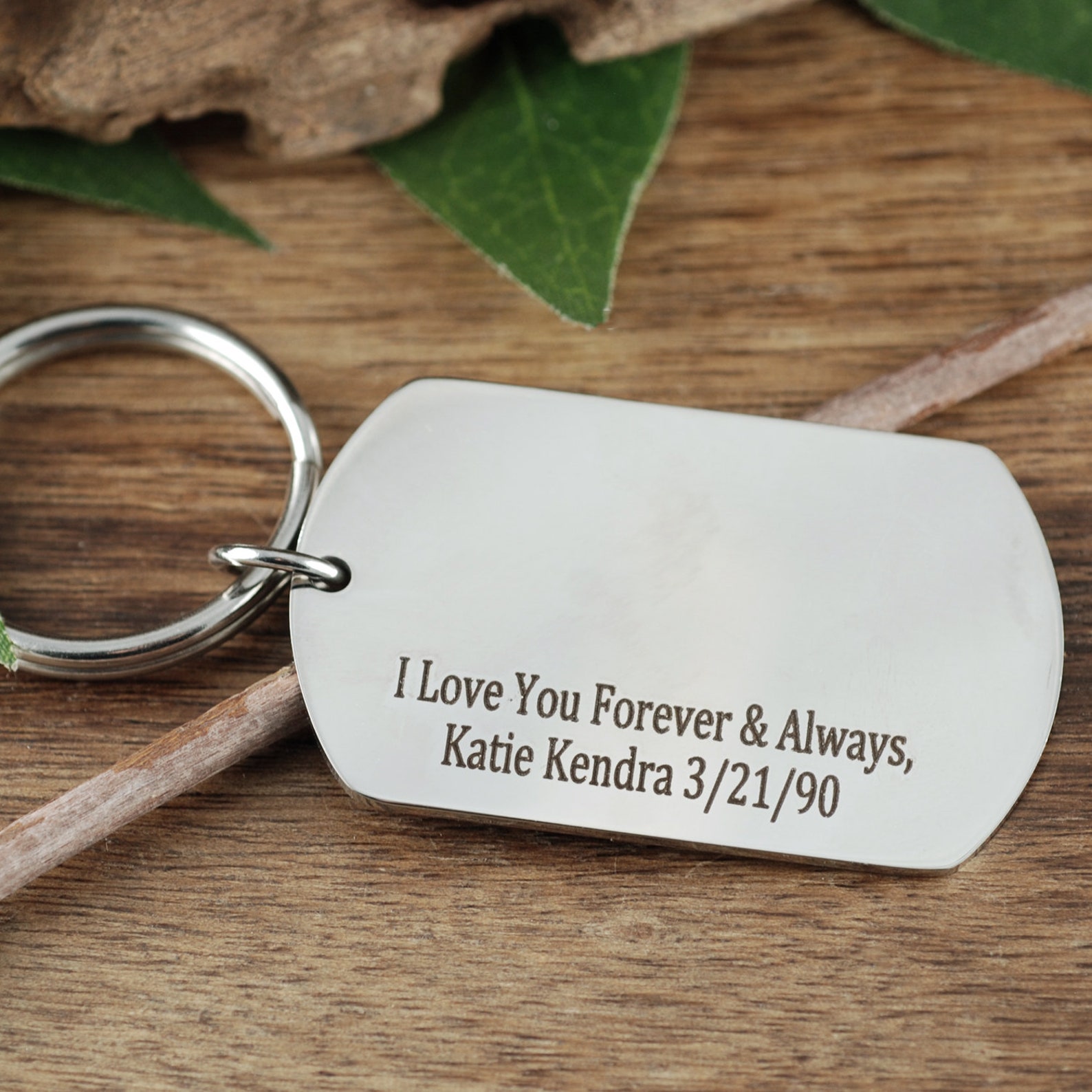 Personalized Engraved Keychain I'll Love You Forever Key - Etsy