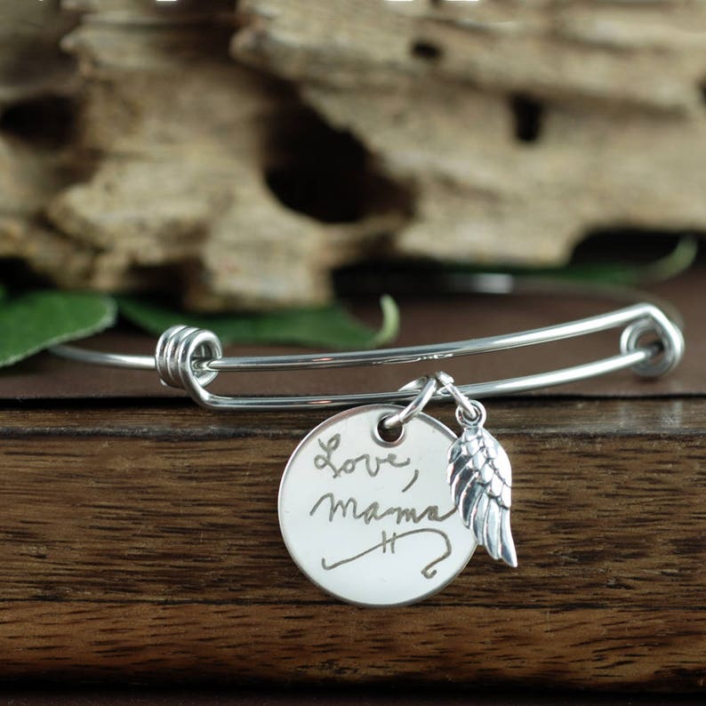Memorial Bracelet Custom Handwriting Bracelet Personalized | Etsy